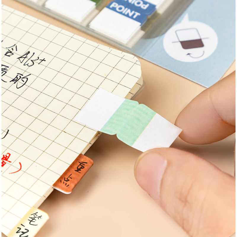 155 Sheets Color Sticky Notes Index Transparent Post Stickers ...