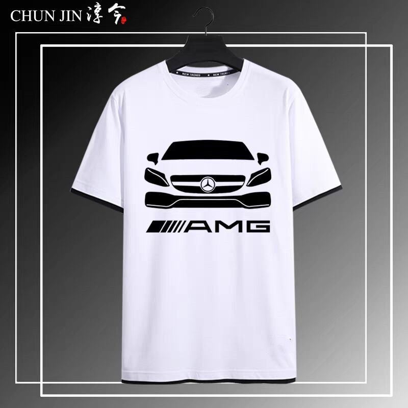 P3 Mercedes-Benz AMG car culture modified sports car lovers S printed T ...