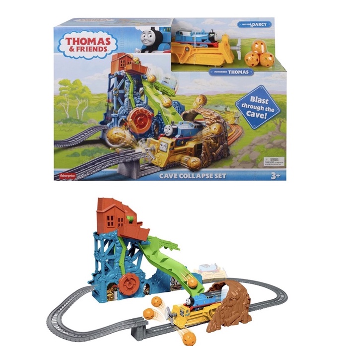 Thomas & Friends TrackMaster Cave Collapse track set with motorized ...