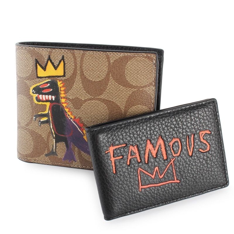 Coach WALLET COACH X JEAN BASQUIAT WITH DINO ORIGINAL | Shopee Singapore