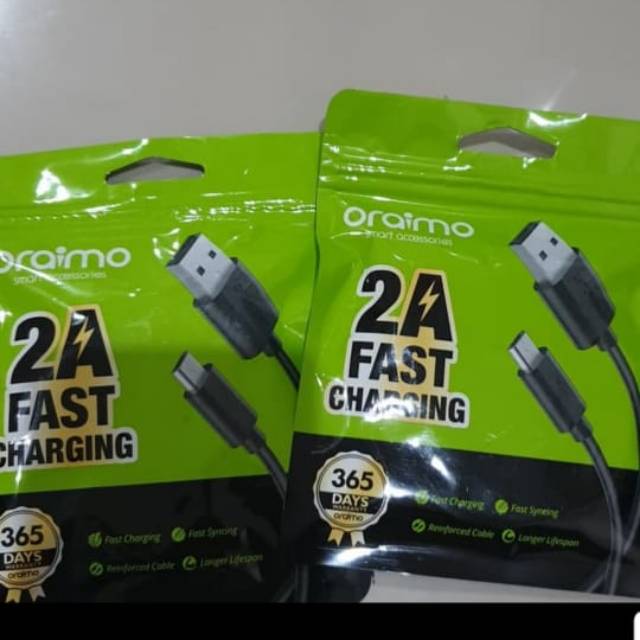 Oraimo 2A ORIGINAL Thick Fast Charging USB Cable | Shopee Singapore
