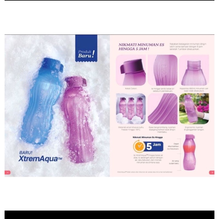 X treme Aqua tupperware tupperware drinking bottle 880 ml | Shopee ...