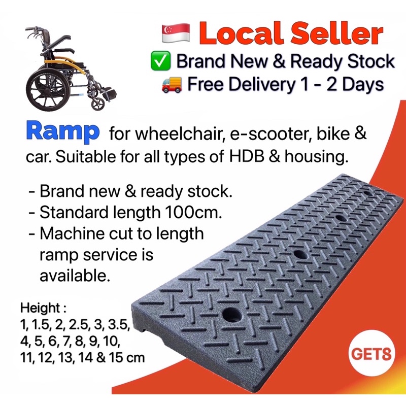 Ramps [🇸🇬GETS] ♿️ Wheelchair Ramp, Kerb Ramps for E-scooter, Bikes ...
