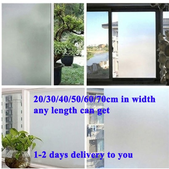 20/30/40/50/60/70cm in width x any length selfAdhesive Frosted Window ...