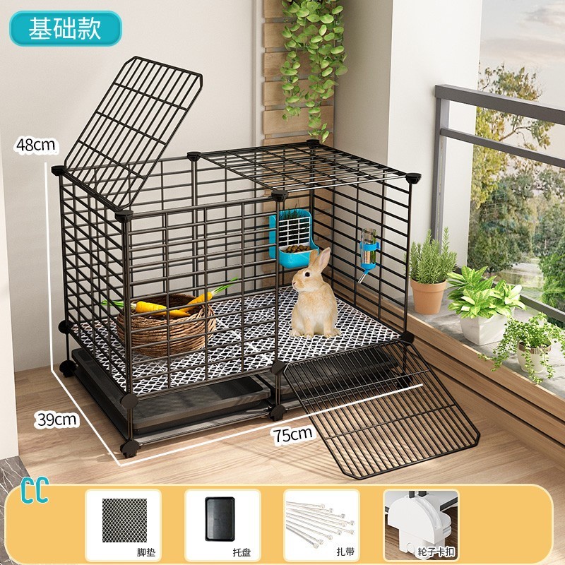 RUNPET Rabbit cage household indoor urine spray prevention large ...