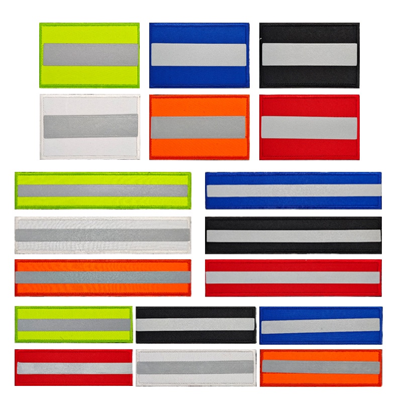 Reflective Strip Riding Helmet Cloth Sticker Eye-Catching Logo Velcro ...