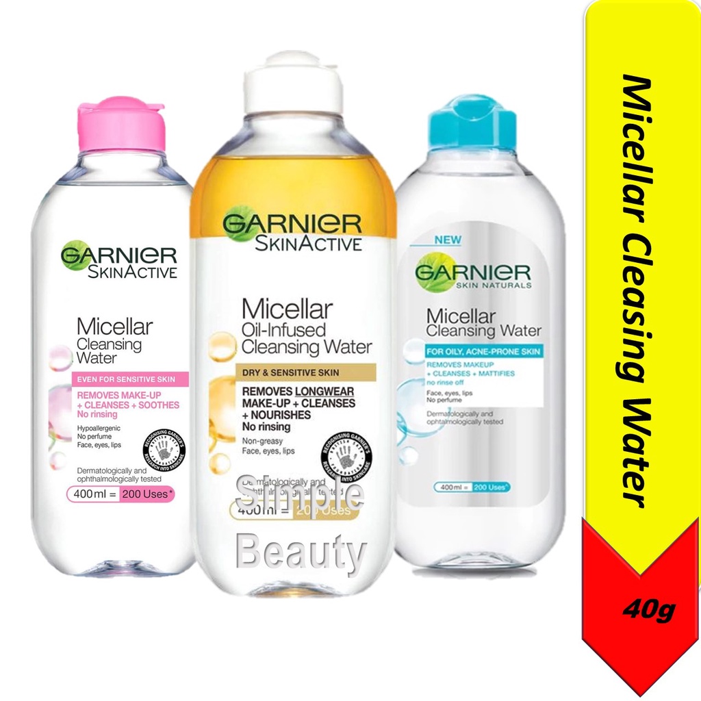 Garnier Micellar Cleansing Water 400ml Shopee Singapore