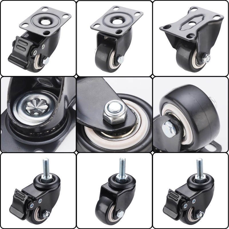 4 Pieces Furniture Wheel Caster 1.5 inch / 40mm 360 Rotatable Heavy ...