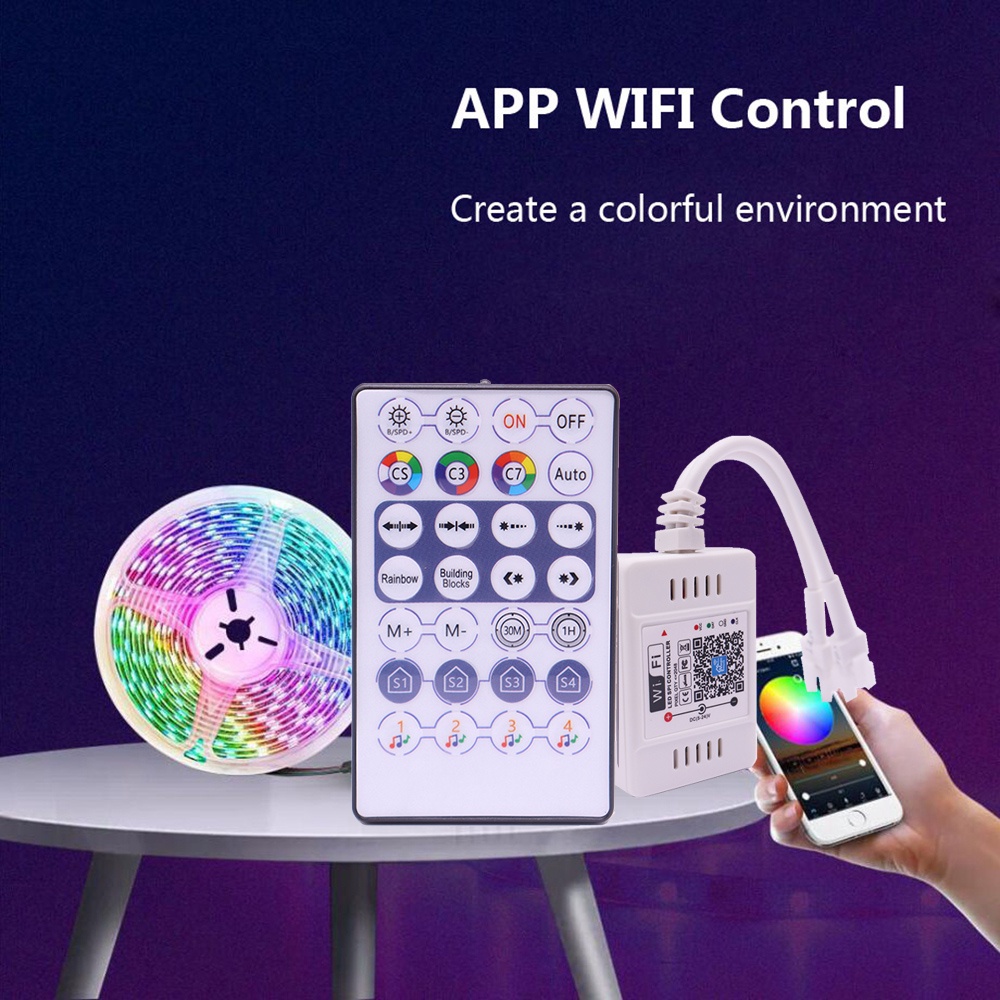 WS2811 Magic Home WiFi RGB Pixels LED Controller Compatible Alexa ...
