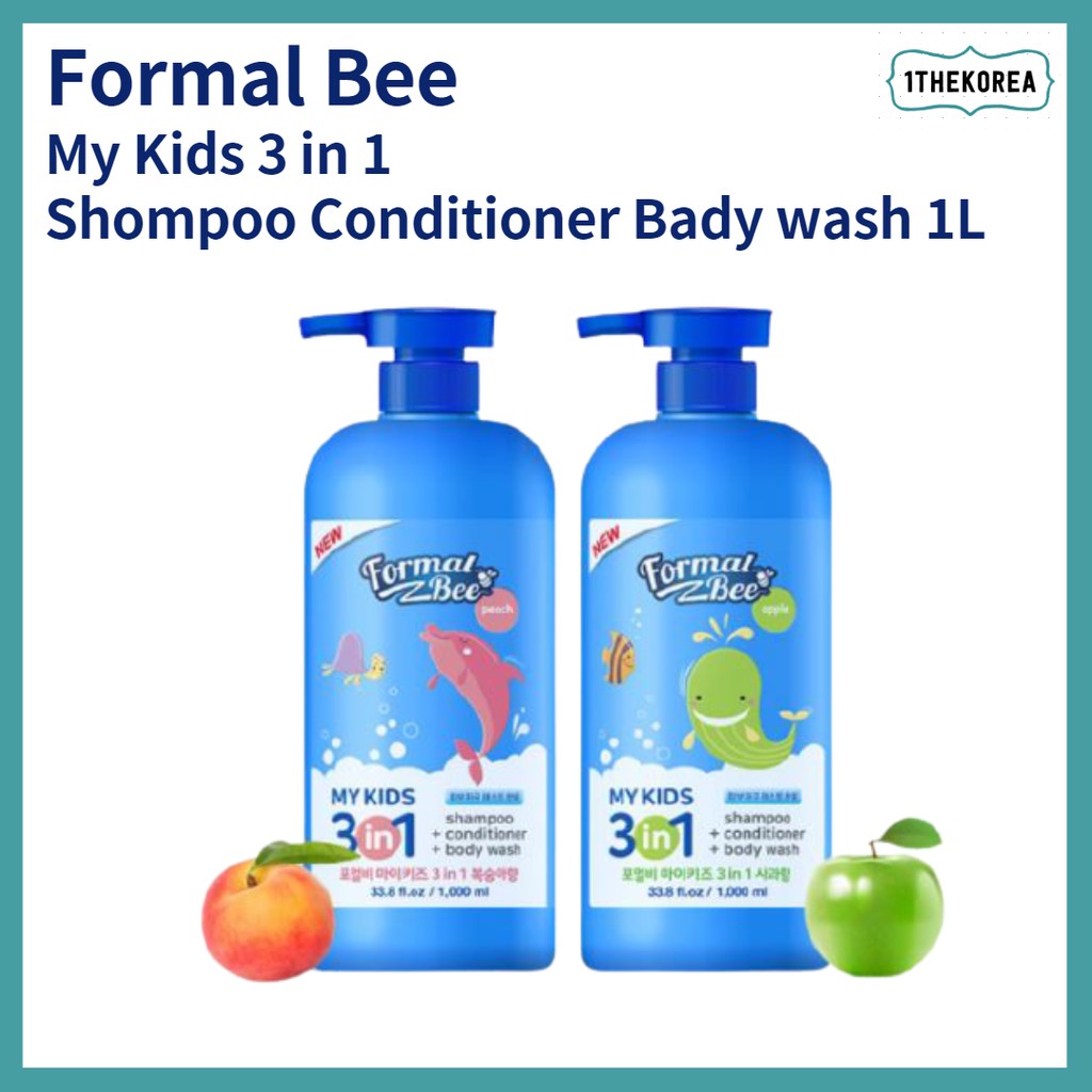 Formal Bee My Kids 3in1 Baby Shampoo Conditioner Body Wash 1L 1000ml ...