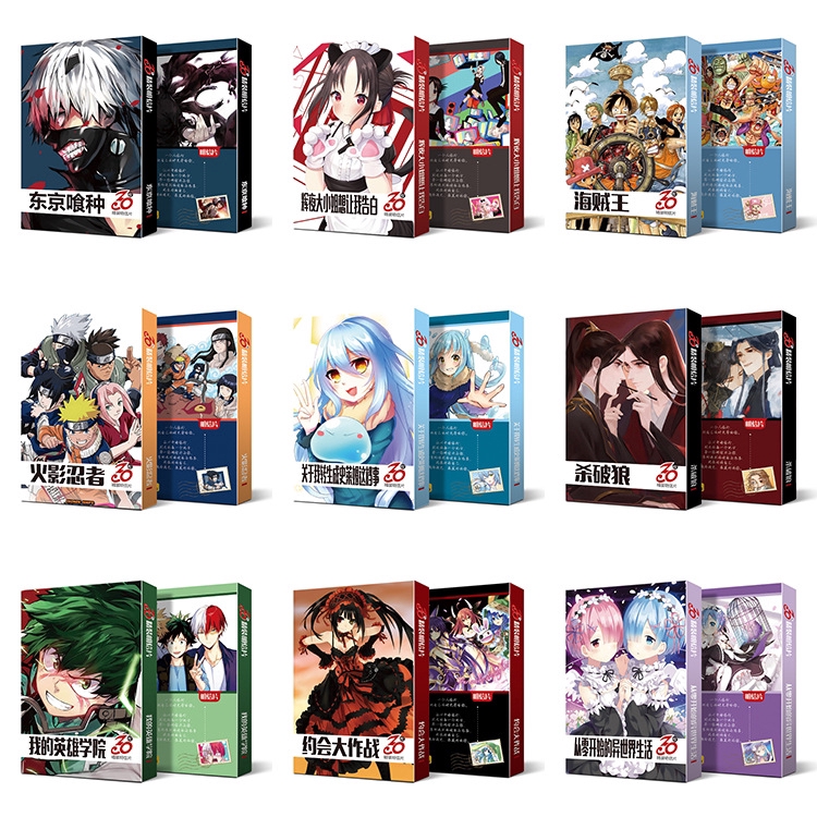 30 pcs/Pack Japan Anime Comics Post Cards Album | Shopee Singapore