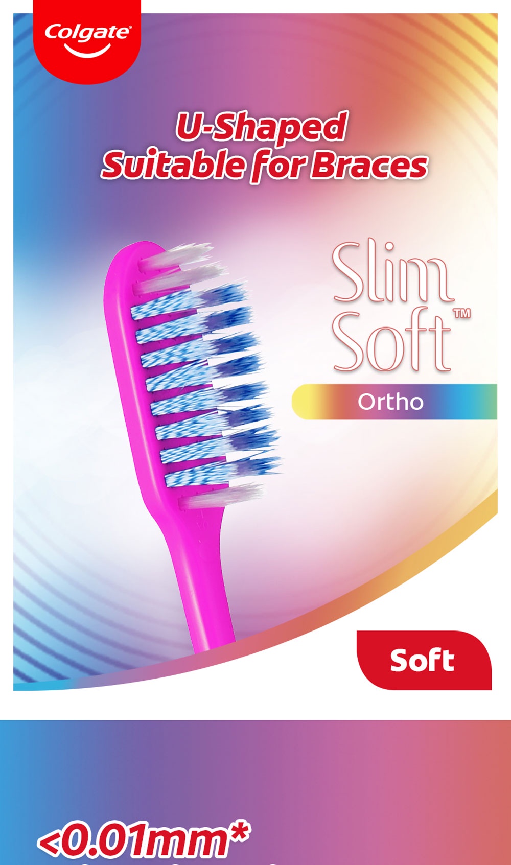 Colgate SlimSoft Ortho Soft Braces Toothbrush 1s / 3s [Bundle of 3 ...