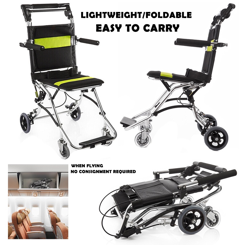 Self Propel Wheelchair Simple foldable light cart The elderly ...