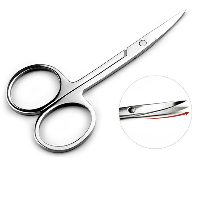 Stainless steel beauty scissors beauty tools round nose hair trimmers ...