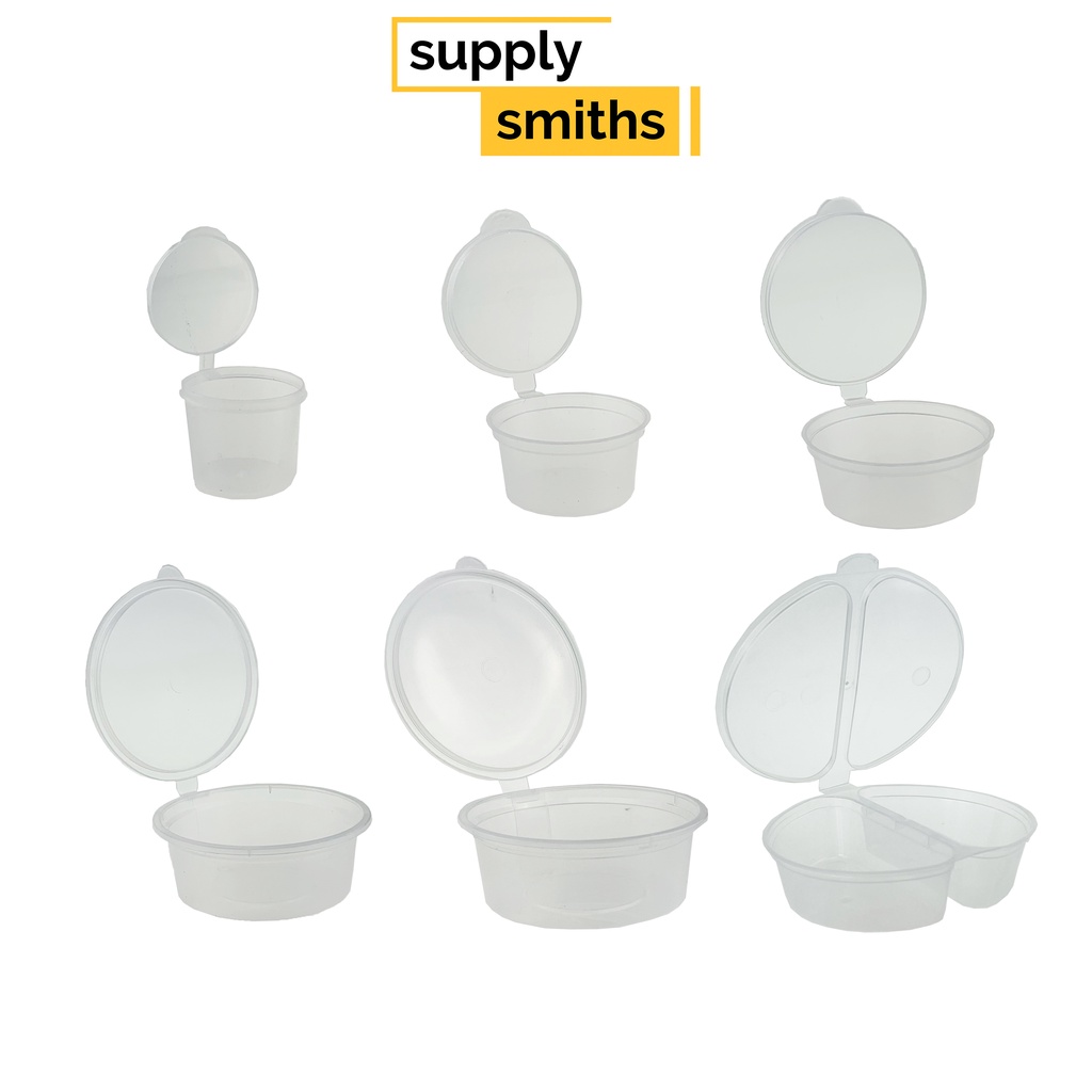 Supply Smiths Sauce Container with Attached Lid 100pcs | Shopee Singapore