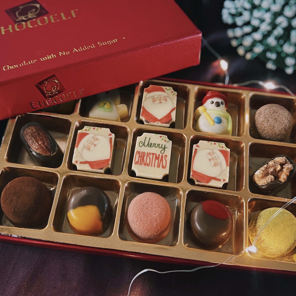 CHOCOELF Fresh Christmas Pralines 15, 25 & 50pc (No Sugar Added ...