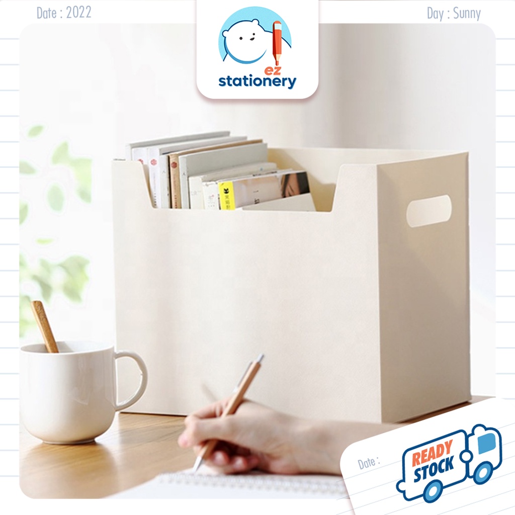 Foldable Document Storage Box Book PP File Box Paper Holders Office ...