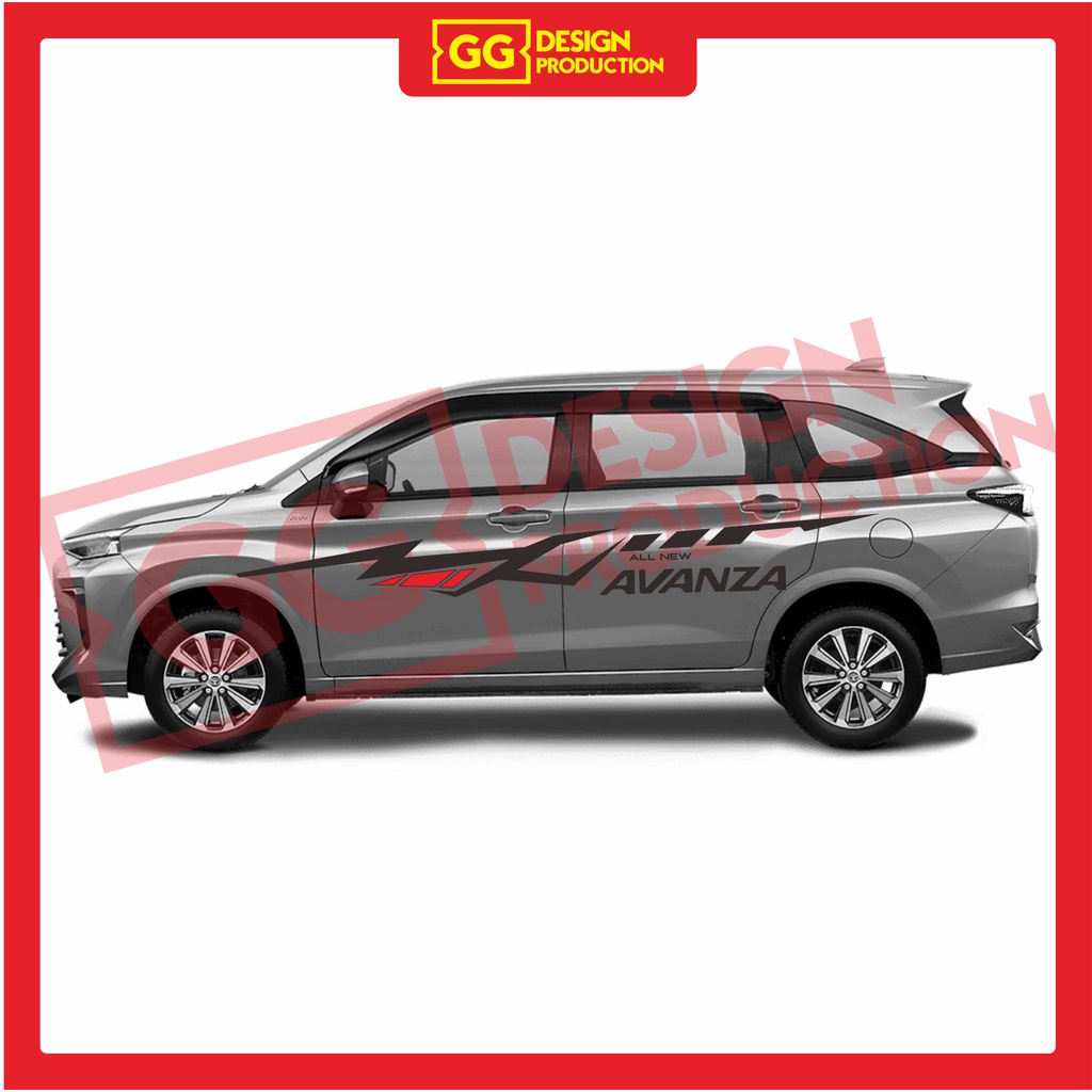 Toyota all new avanza 2021 2022 Car Sticker Side oracal Material ...