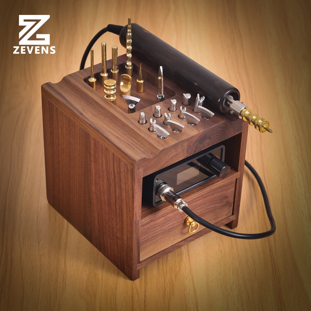 ZEVENS Electric Leather Edge Creaser,Digital Accurate Temperature ...