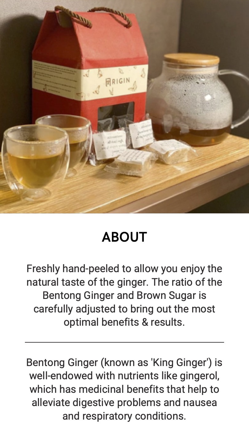 [18/36 Cubes] Origin Malacca Bentong Ginger Tea 🍵 Original 🍵 Longan Red ...
