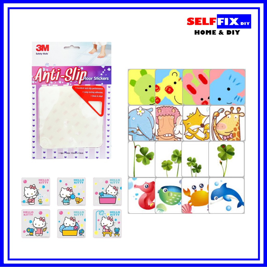 3M Safety-Walk Anti-Slip Floor Stickers 13cm x 13cm | Shopee Singapore
