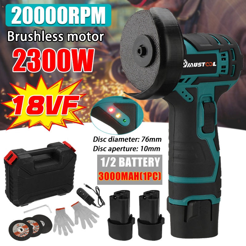 18vf 2300W 20000RPM Brushless Angle Grinder Cordless Mini Polishing ...