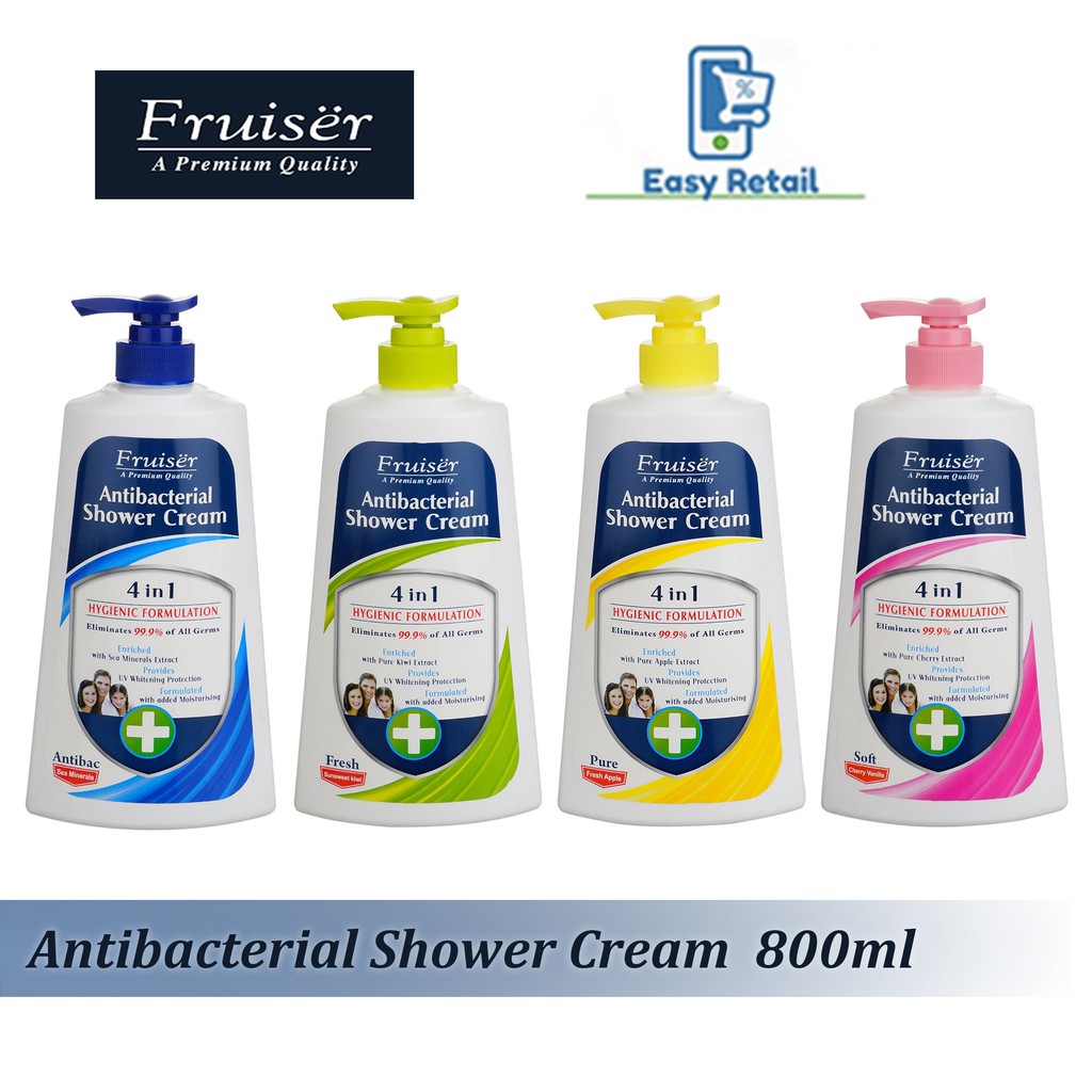 Fruiser Antibacterial Shower Cream / Body Wash / Sabun Badan 800ml ...
