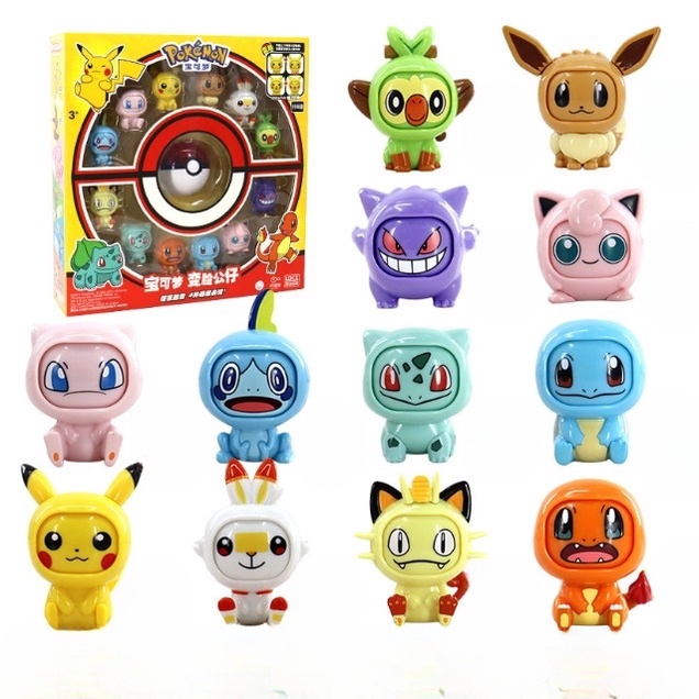 Pokemon Models Change 4 Different Face Colors, Cute Anime Character ...