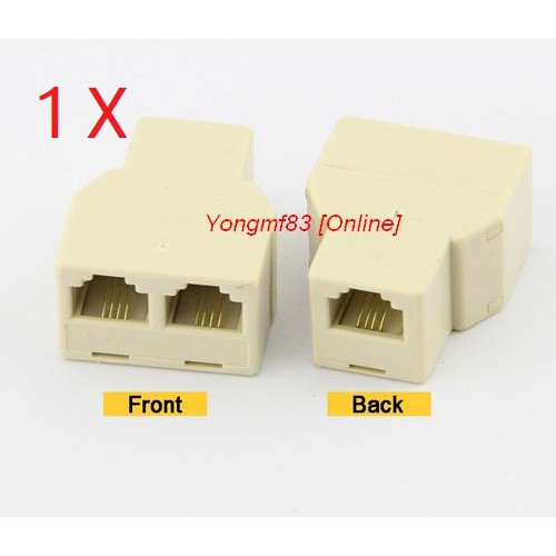 RJ-11 Phone Line Cable Coupler 3 Way Splitter Connector Adapter (CP-C ...