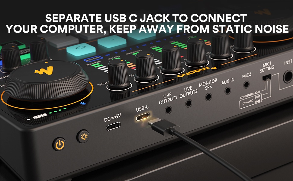 Maono AME2+PM320S New Sound Card Condenser Microphone Kit Maonocaster ...