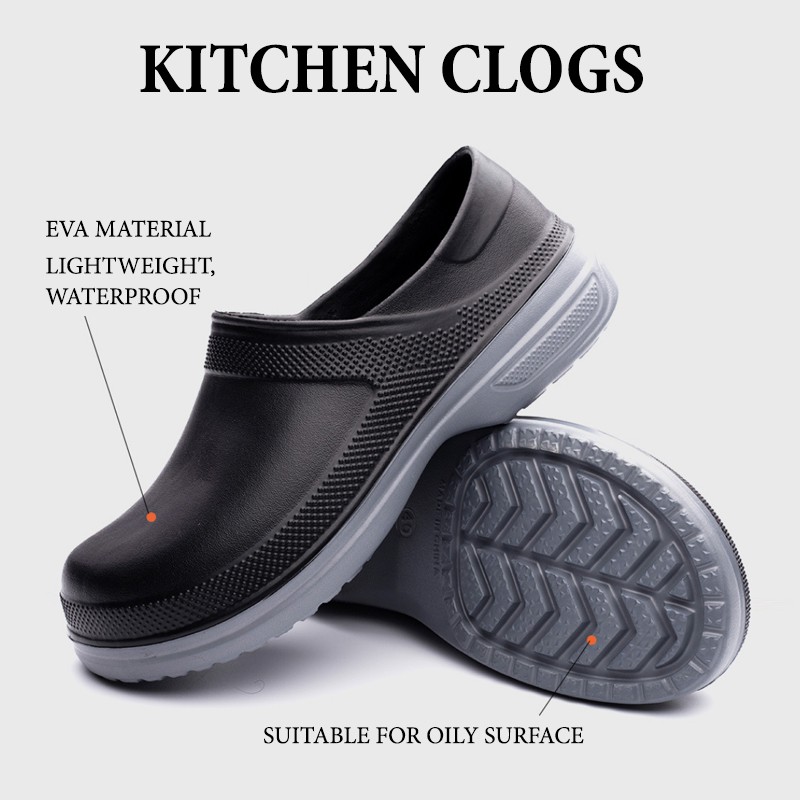 [BY SCHUMART] EU36-EU49 Chef Work Shoes/ Kitchen Clogs /Kitchen Shoes ...
