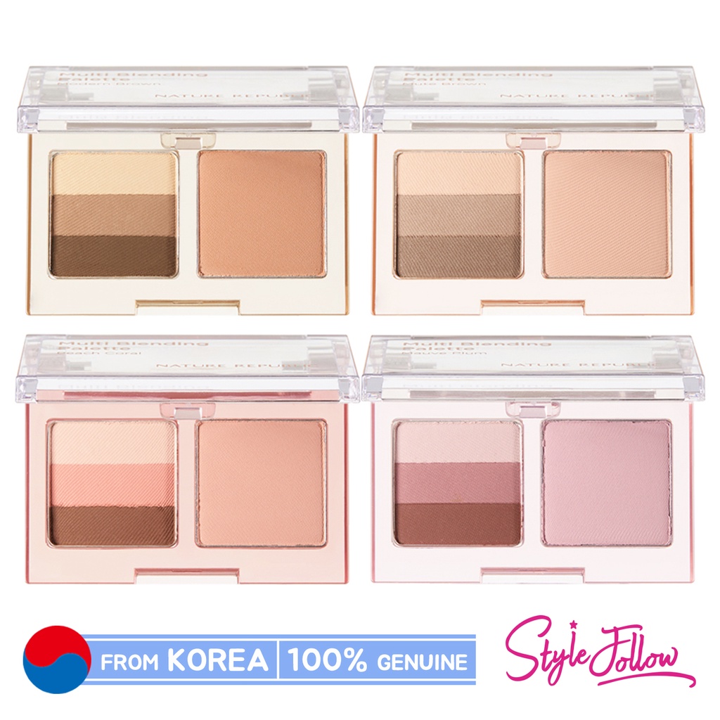 [NATURE REPUBLIC] Color Blossom Multi Blending Palette 3.4g | Shopee ...