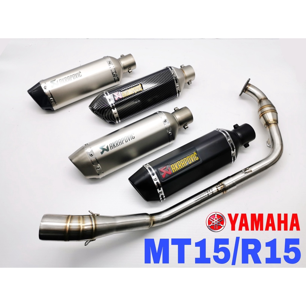 Akrapovic Exhaust Yamaha R15 MT15 R15M Muffler Arka Carbon Bomb Motor ...