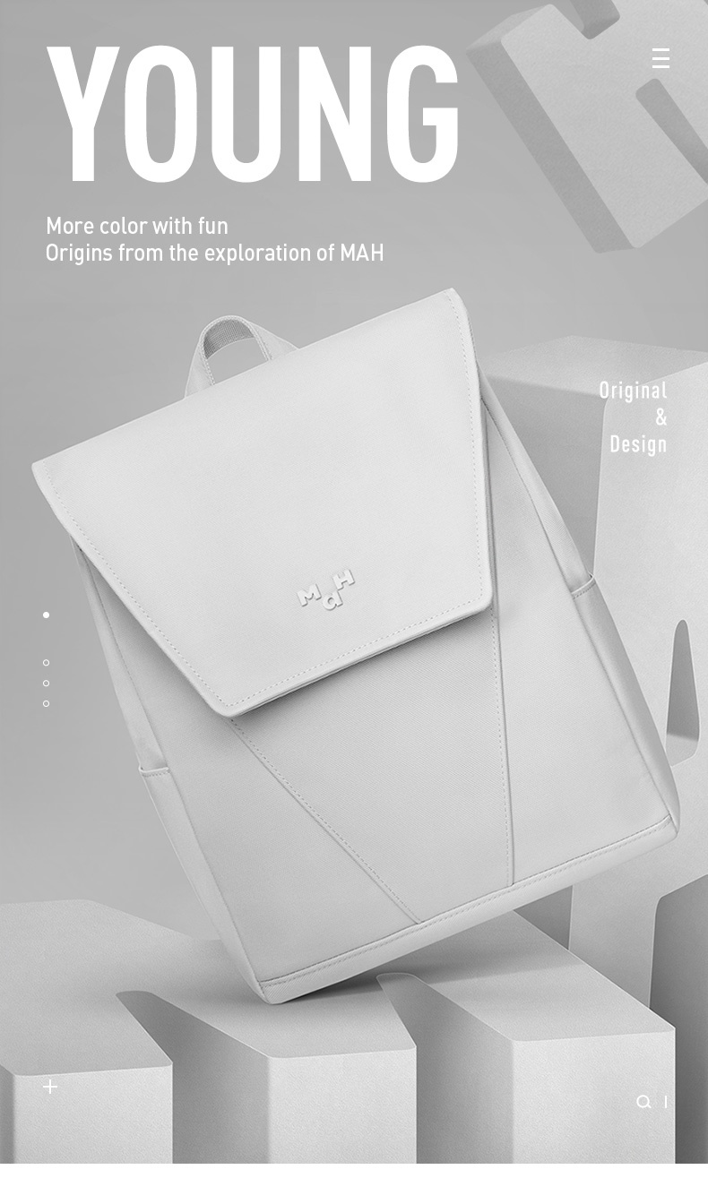 MAH 1989 Young Backpack with Waterproof Fabric Full Color 13 inch ...