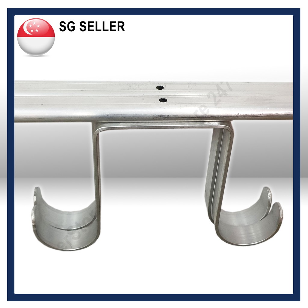 Ceiling Bamboo Pole Hanger Clothes Pole Hanger 6 Hooks 8 Hooks ...