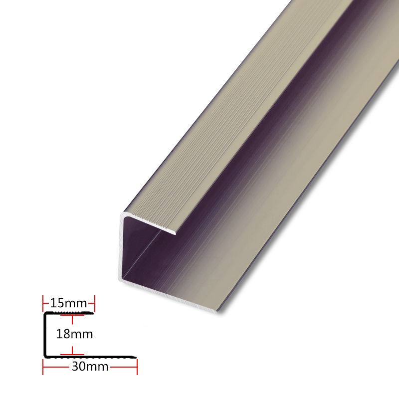 Aluminum Alloy C- Type Blank Holding Groove Solid Wood Floor Layering ...