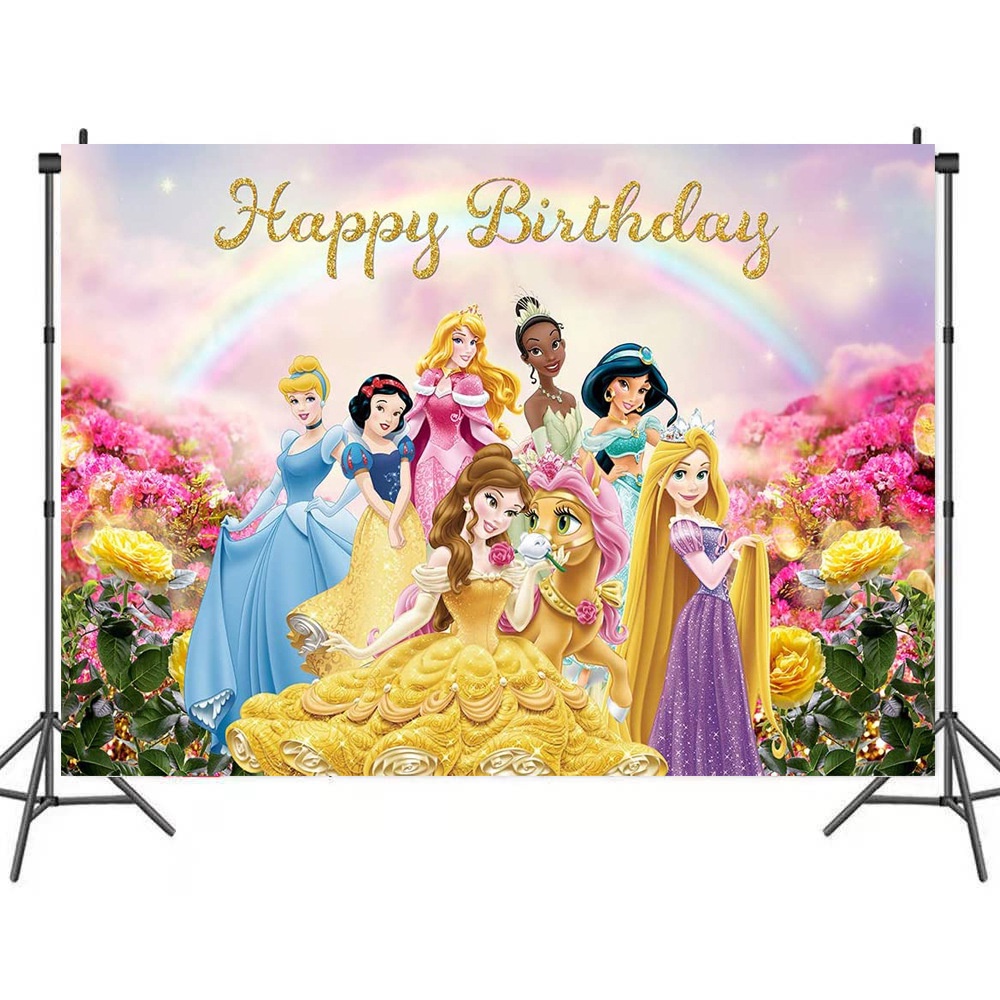 125x80cm Princess Photo Backdrop Vinyl Cloth Photography Background ...