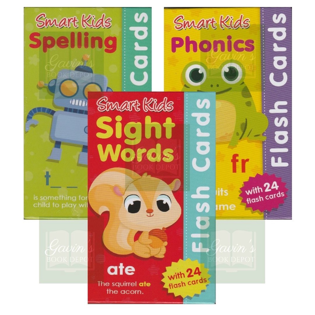 Smart Kids Flash Cards (Sight Words, Spelling, Phonics) | Shopee Singapore