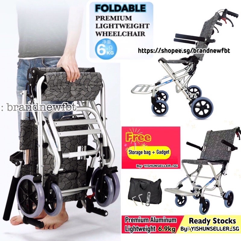 wheelchair foldable lightweight pushchair elderly patient wheelchair ...