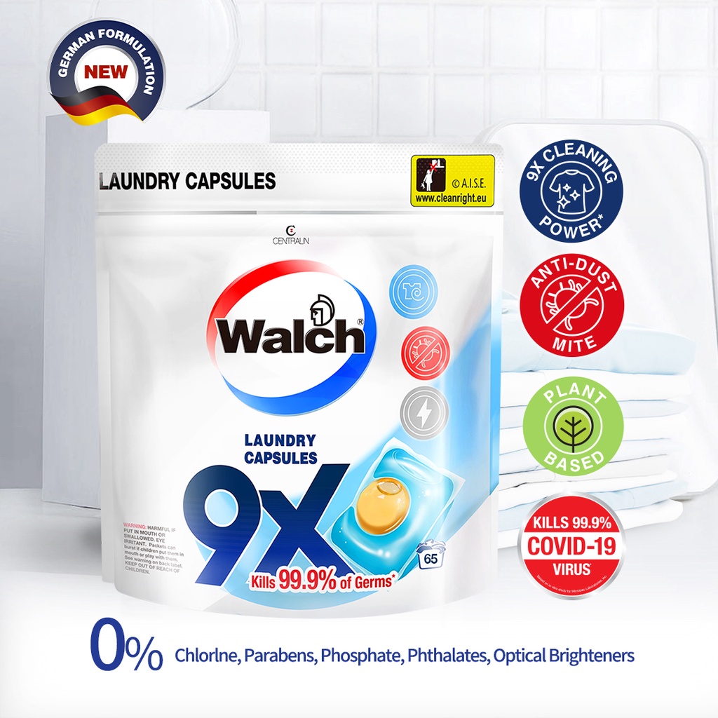 Walch® Anti-bacterial Laundry Capsules 1 Pod x 2 Packs | Shopee Singapore