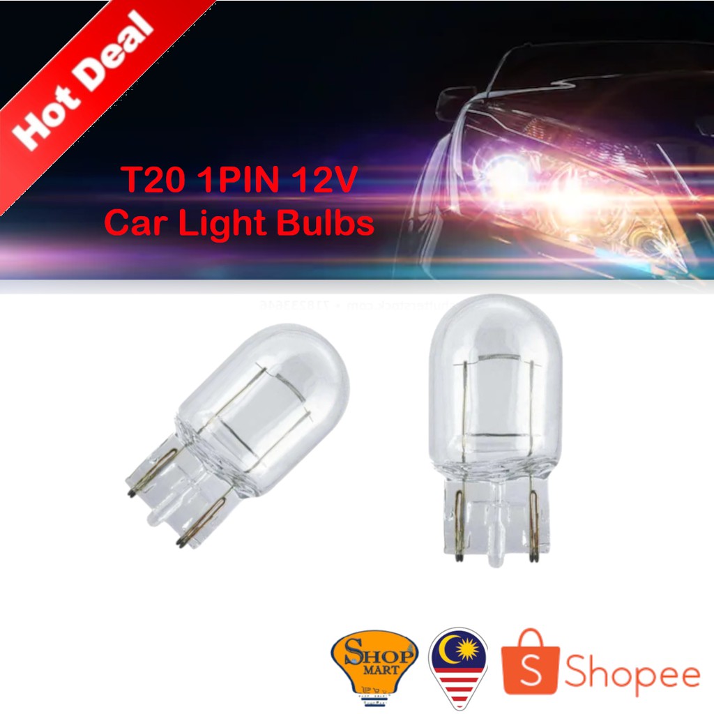 T20 1pin 12V Car Light Bulbs Reverse Light Signal Lamp Tail Lamp Lampu ...