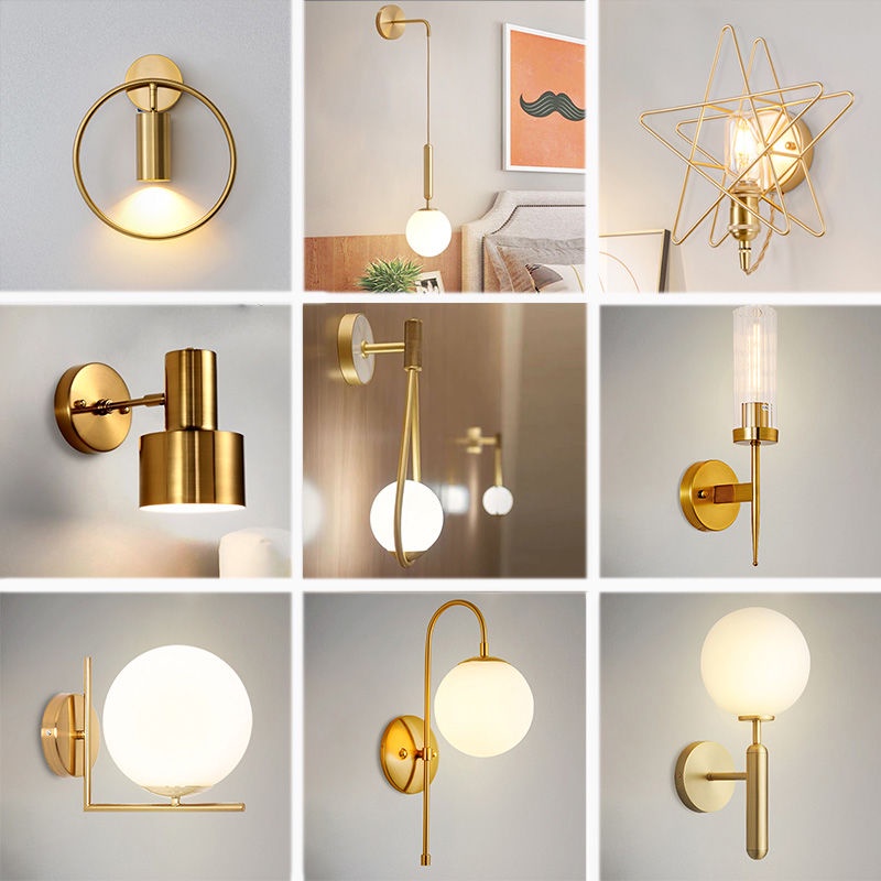 Bedroom Bedside Wall Lamp Living Room Background Wall Lamp Modern Wall ...