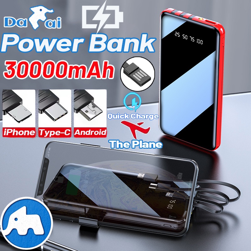 [SG READY STCOK]30000mAh Power Bank Portable 18W powerbank Fast ...