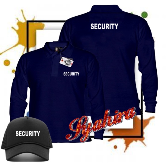 Plus Hat..Premium Quality Security Long Sleeve Collared Poloshirt ...