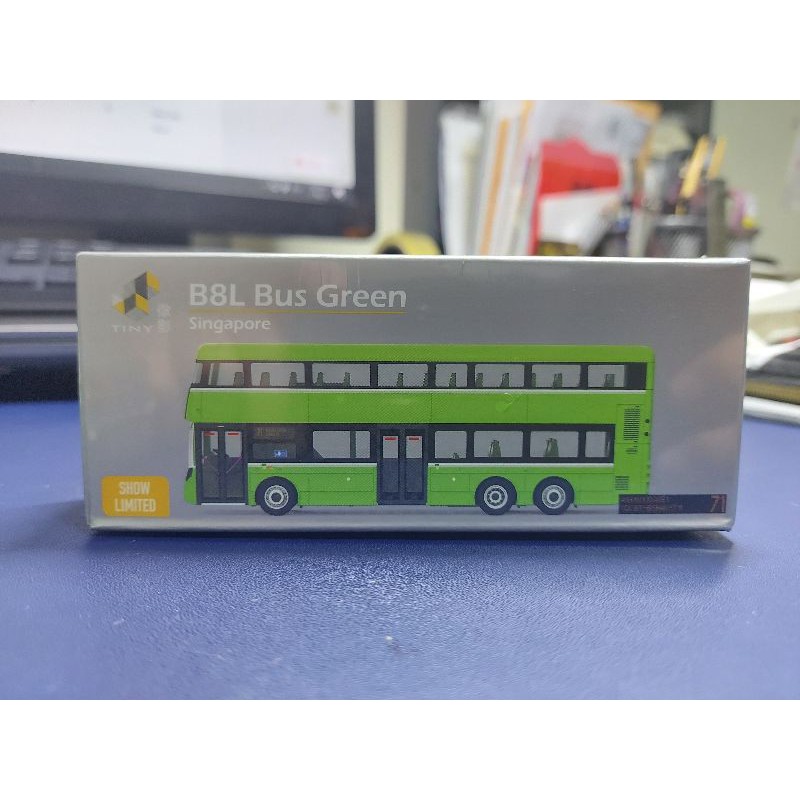 [LOCAL STOCK] Tiny SG Singapore Diecast Green Bus Model 1/110 Toy Volvo ...