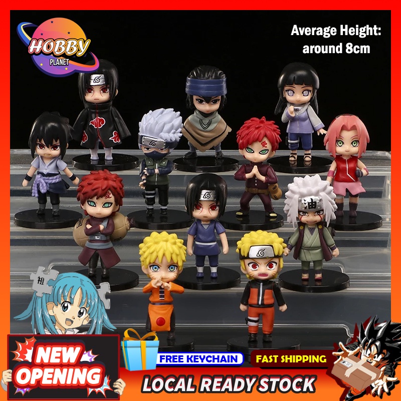 Naruto Q version Naruto Sasuke Sakura Kakashi Jiraiya PVC Action Figure ...