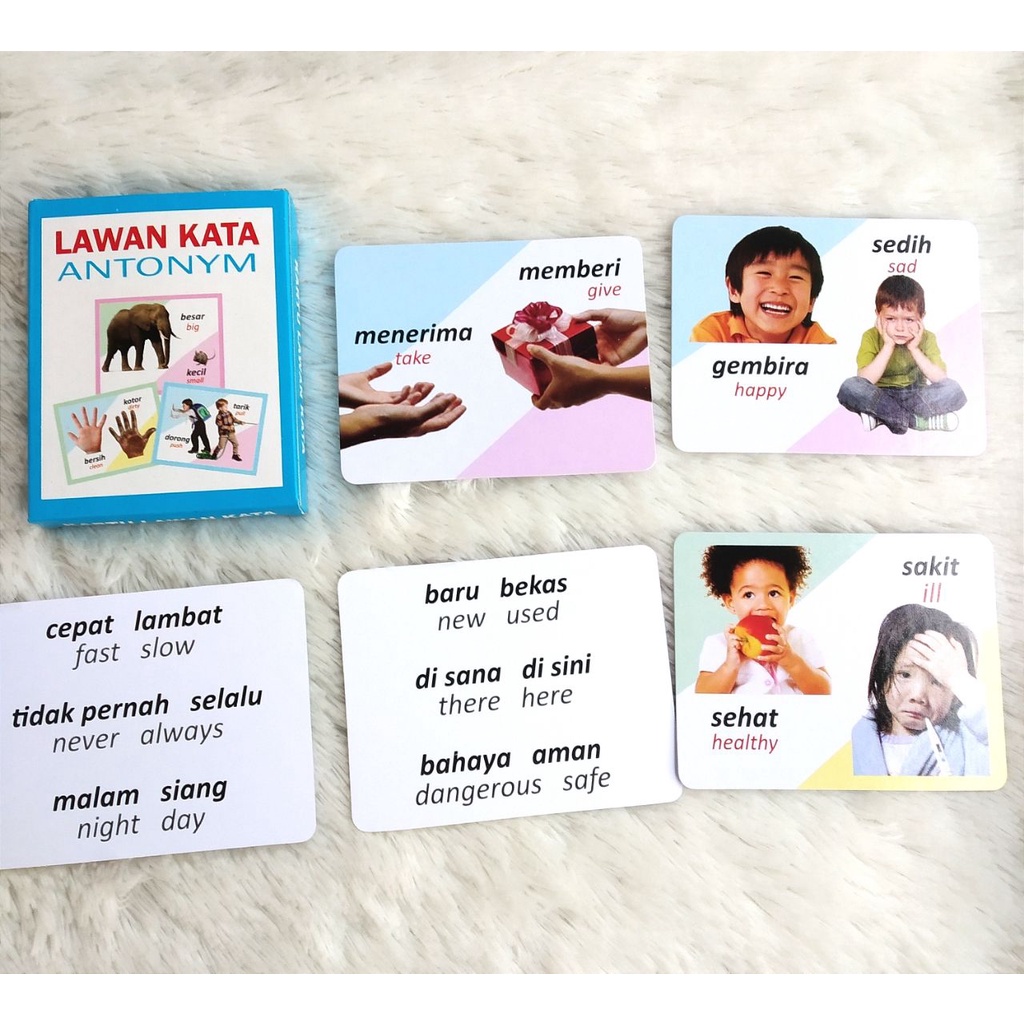Opposite Word Flash Cards Opposite smart cards | Shopee Singapore