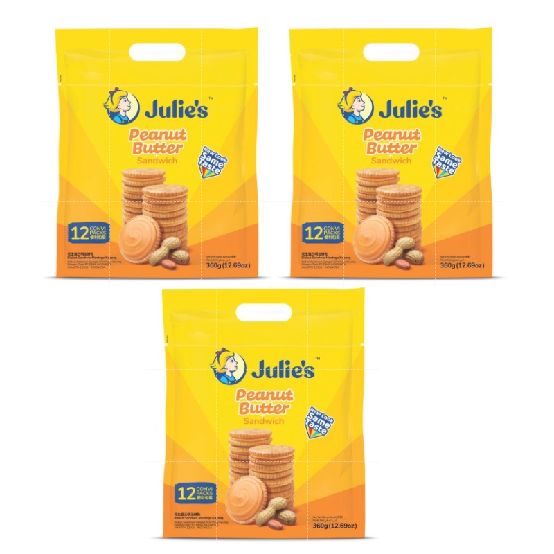 [Bundle Of 3] Julie's Peanut Butter Sandwich 360g (Halal) | Shopee Singapore