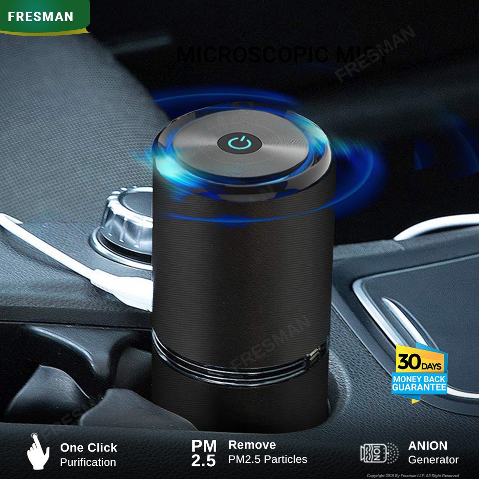 ⭐Negative Ion Car Air Purifier With Dual USB Port Ionizer Car Freshener ...