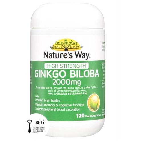 Australian Brain Supplement Nature's Way Gingko Biola 2000mg (120 ...
